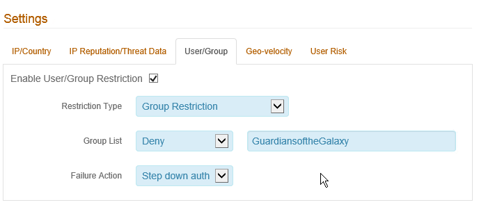 Adaptive Authentication Options Explained For User/Group – SecureAuth Support