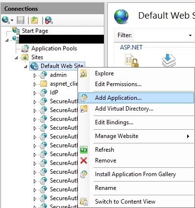 Creating an Alias Name to a SecureAuth Realm in IIS – SecureAuth Support