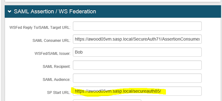 Windows SSO Portal realm IdP Initiated SAML failures – SecureAuth Support